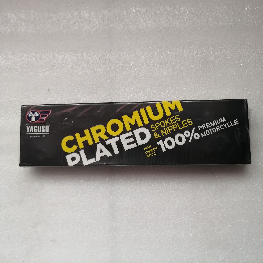 Yaguso Chromium Plated Spokes and Nipples for Motorcycles - Set per ...