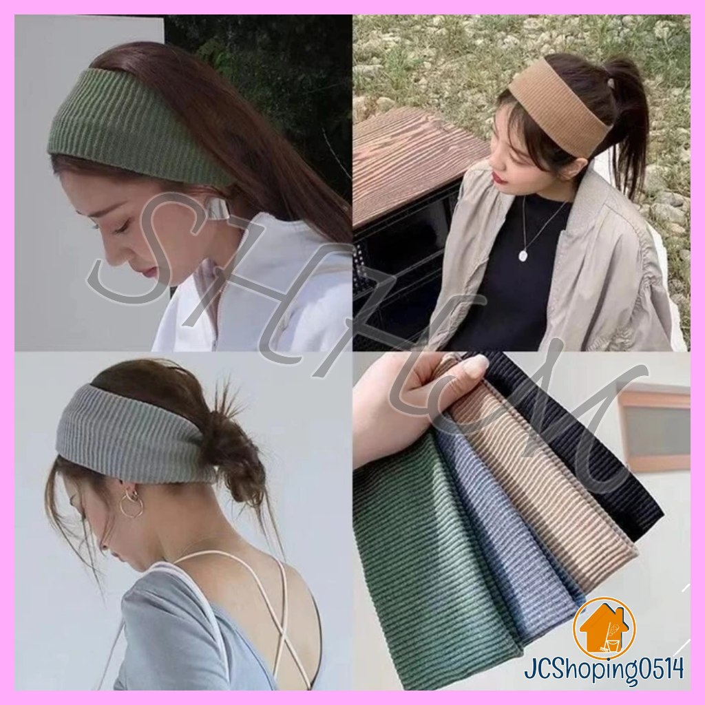 SHHM Sports Cycling Wash Face Hairbands Soft Korean Cotton Mesh ...