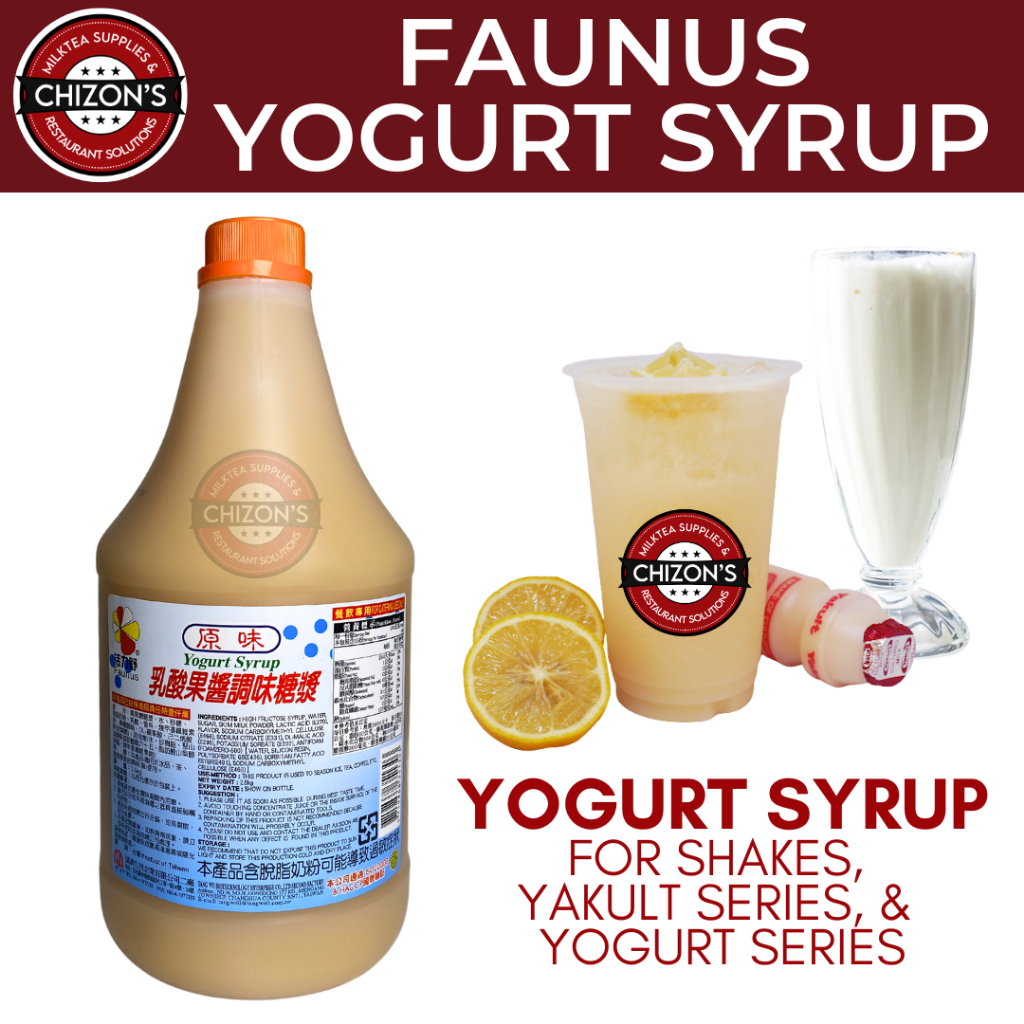 Authentic Taiwan Faunus Yogurt Syrup 2.5kg Great for Milktea and Yakult ...