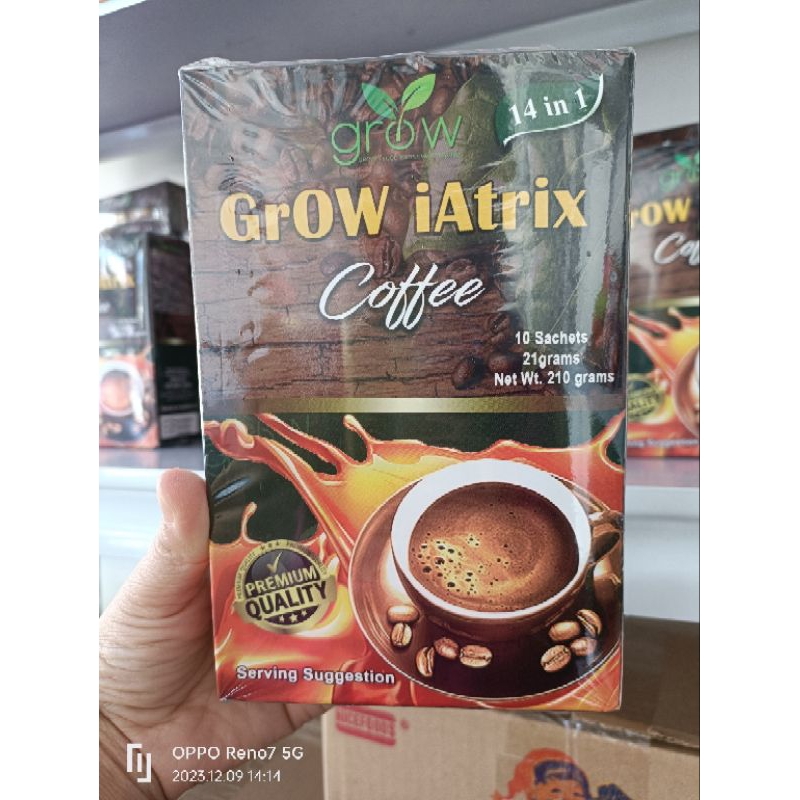 GROW IATRIX COFFEE 10 SACHETS | Shopee Philippines