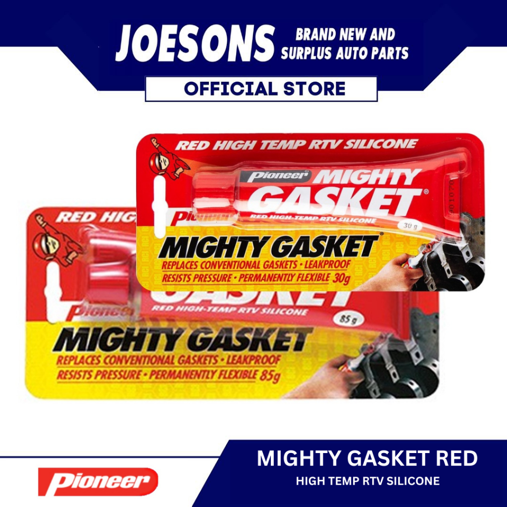 PIONEER MIGHTY GASKET RED HIGH TEMP RTV SILICONE (30G OR 85G) | Shopee ...