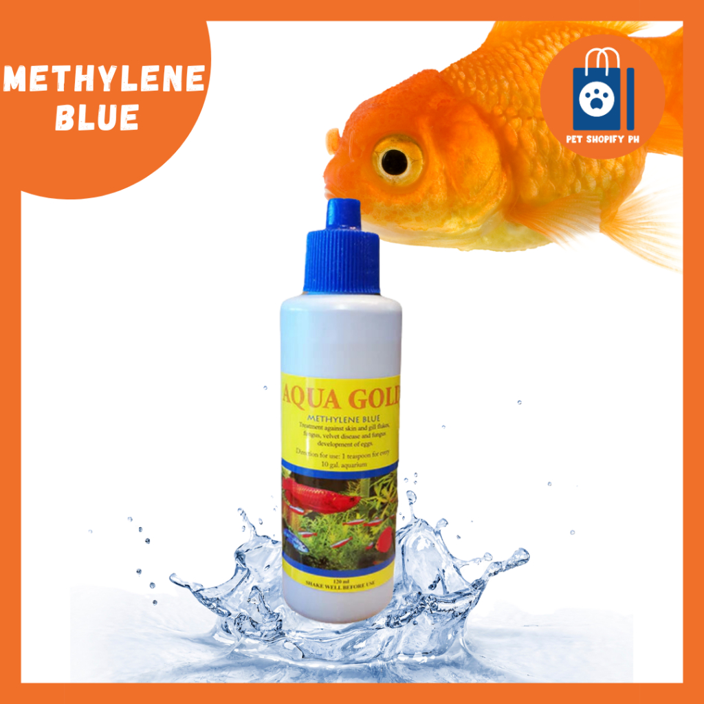 Aqua Gold Methylene Blue Meth Blue Aquarium Tank Fish Medicine Gill Fluke Velvet Fungus Blue ...