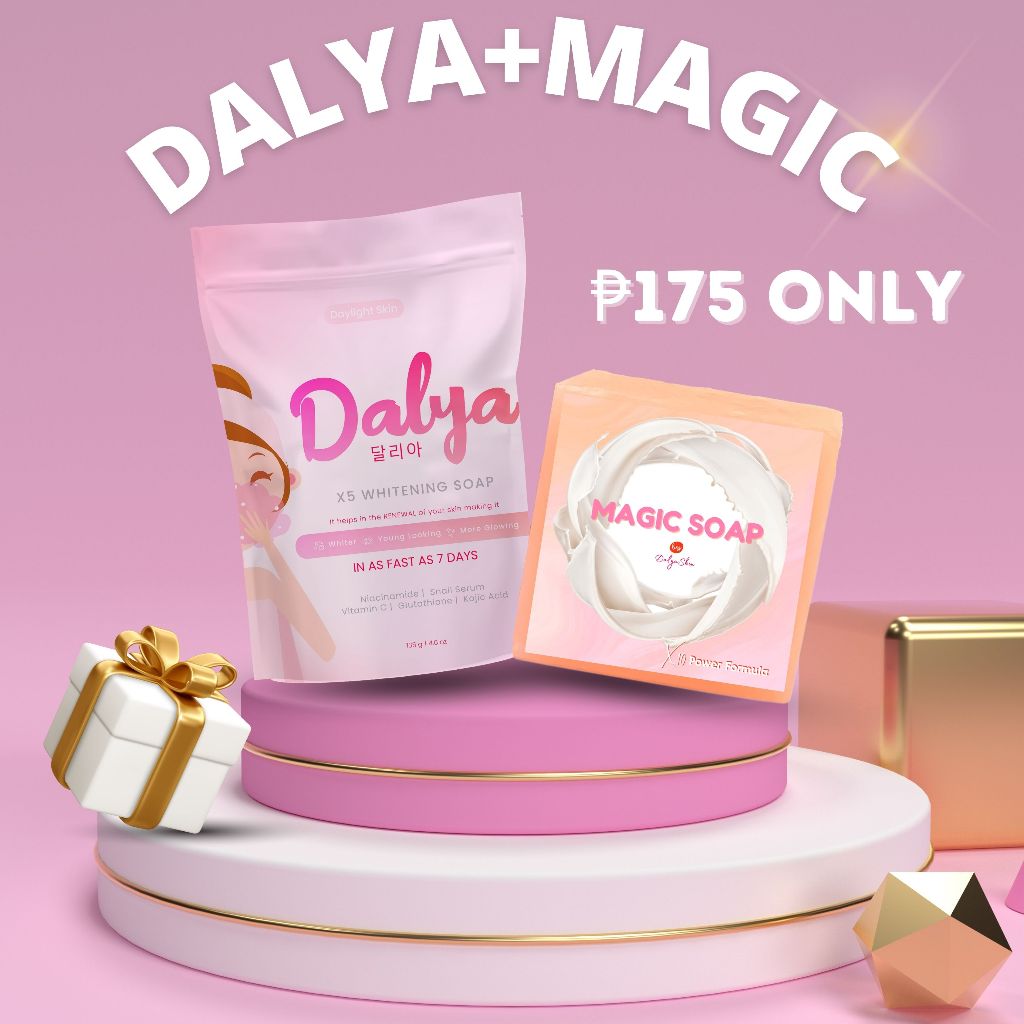 DALYA + MAGIC SOAP POWER WHITENING BOOST | Shopee Philippines