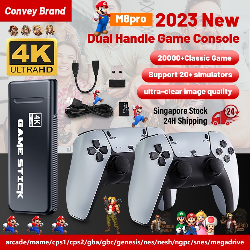 ⚡2000+Sold⚡10000+Games Console 2.4G Dual Controllers Video Game HDMI ...