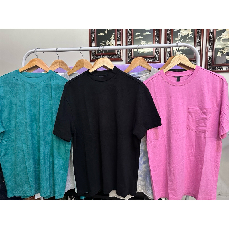 H & M BASIC TEE AND TIE DYE SHIRT (UNISEX) | Shopee Philippines