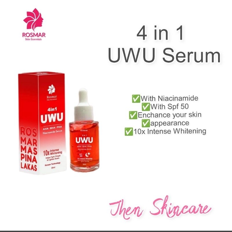 Rosmar Uwu Aha/Bha/Pha Niacinamide Serum | Shopee Philippines