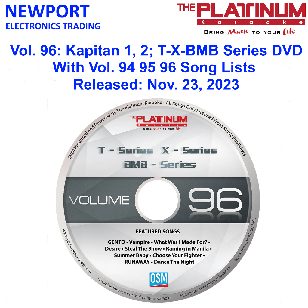Vol. 96: Platinum T-X-BMB Kapitan Series DVD (Sept. 15, 2023 Release) | Shopee Philippines