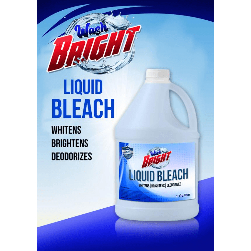 LIQUID BLEACH - CLOTHES WHITENER AND DISINFECTANT 1 GALLON (WITH FREE ...