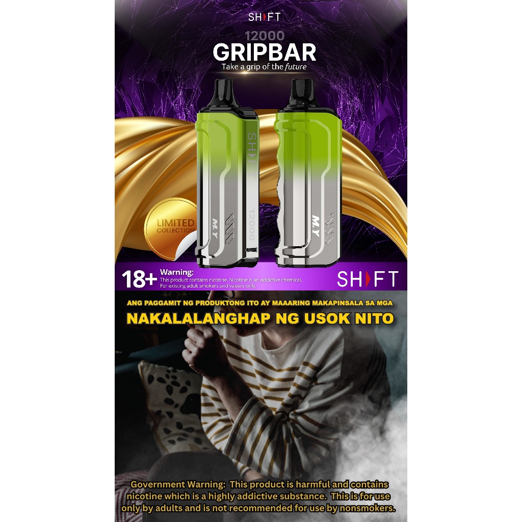 M.Y GRIPBAR 12000 PUFFS WITH FREE SHFT LANYARD INSIDE FOR ADULTS 18 ...