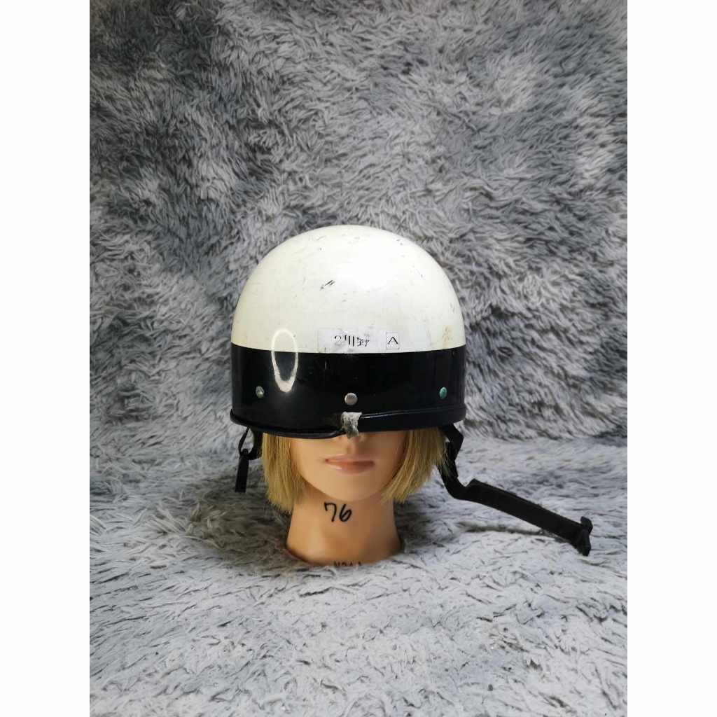 White Black nut Shell helmet. | Shopee Philippines
