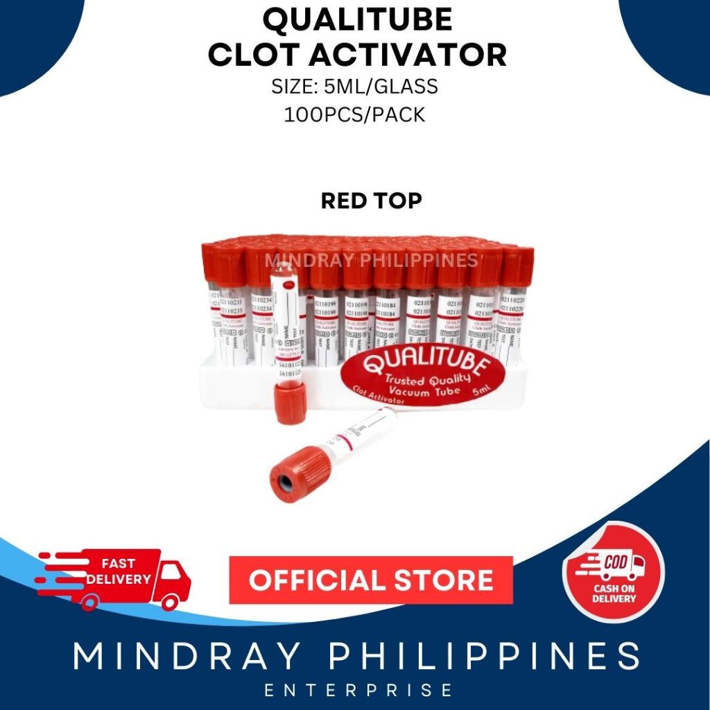 QUALITUBE Red Top Clot Activator (5ml) | Shopee Philippines