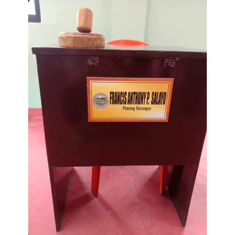 Customized HANG DOOR TABLE PLATE Signages for barangay/council ...