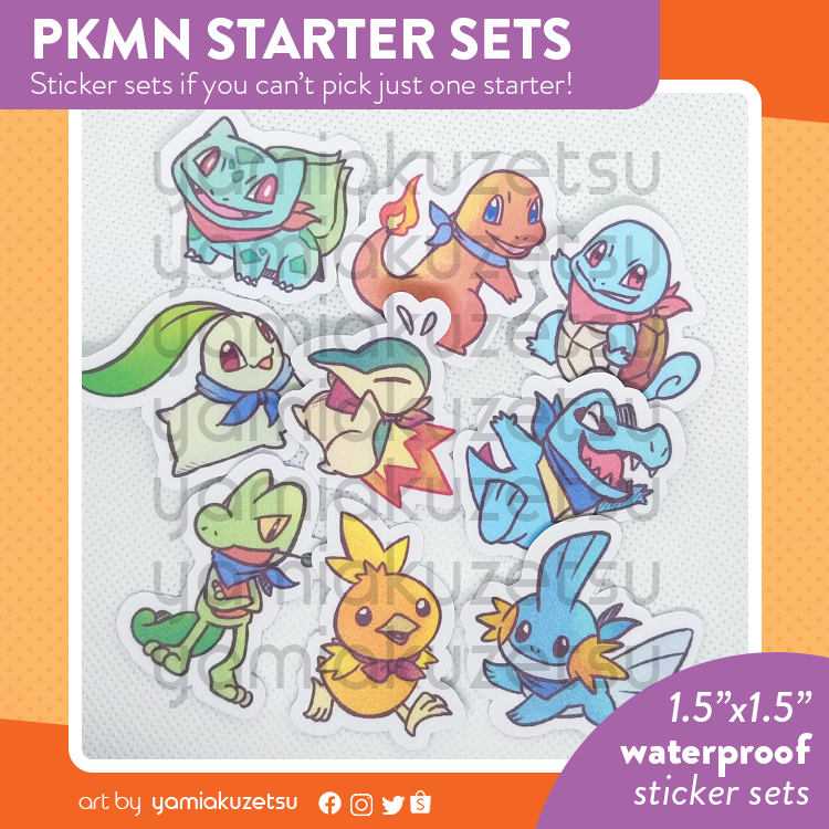 Pokemon Sticker Sets by yamiakuzetsu | Shopee Philippines