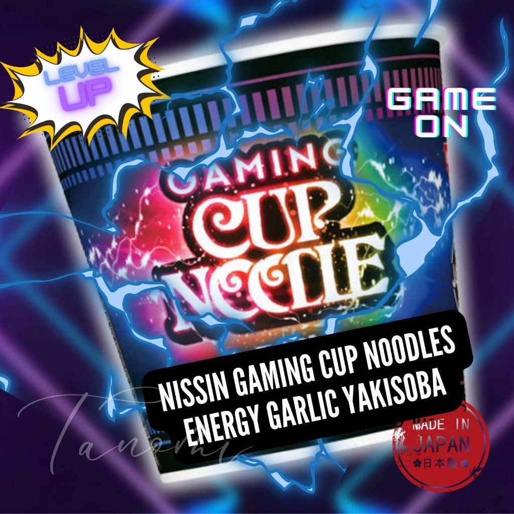 NISSIN GAMING CUP NOODLES - GARLIC YAKISOBA ENERGY FOR GAMERS | Shopee ...