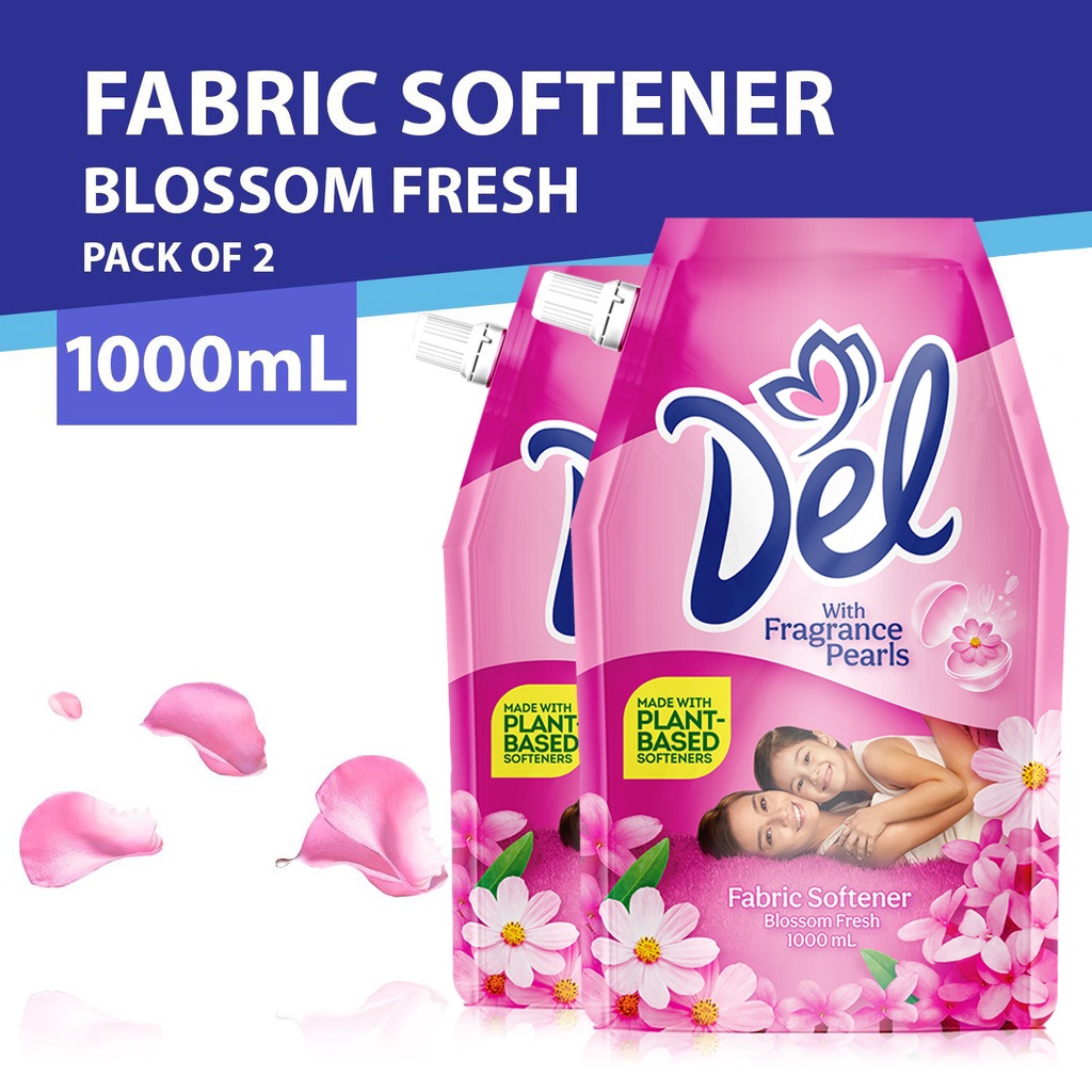 Del Blossom Fresh Fabric Softener (1000 mL SUP) Set of 2 | Shopee ...