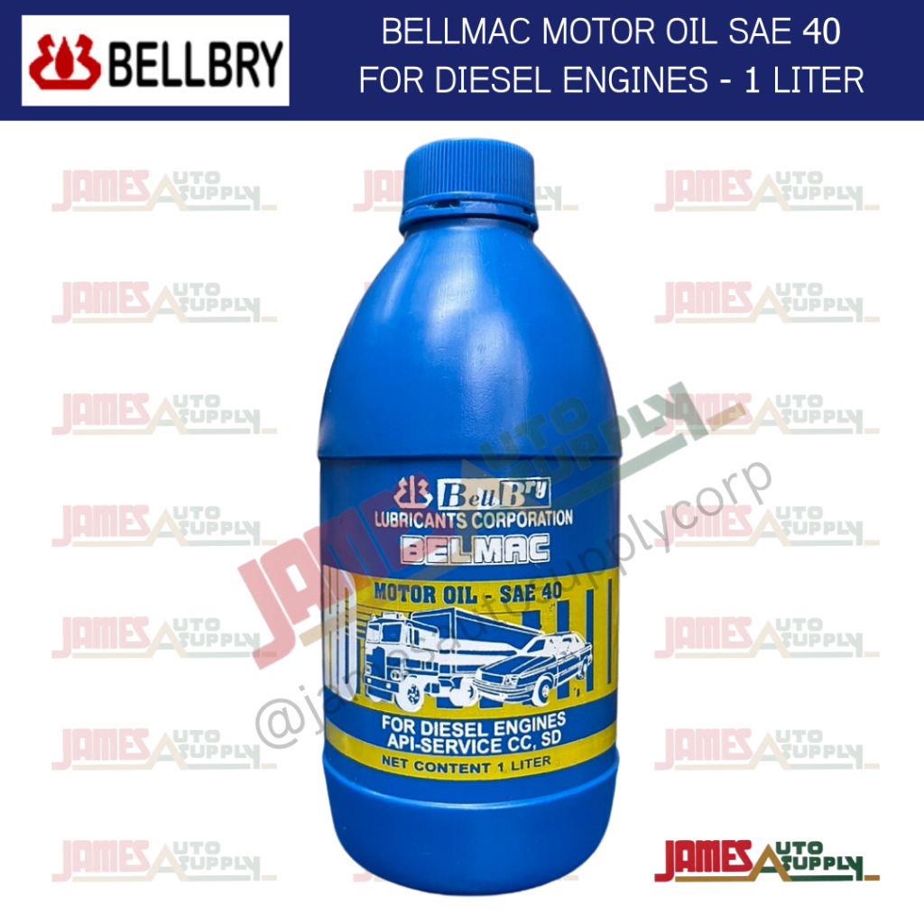 Bellbry Belmac Motor Oil SAE 40 For Diesel Engines 1 Liter | Shopee Philippines