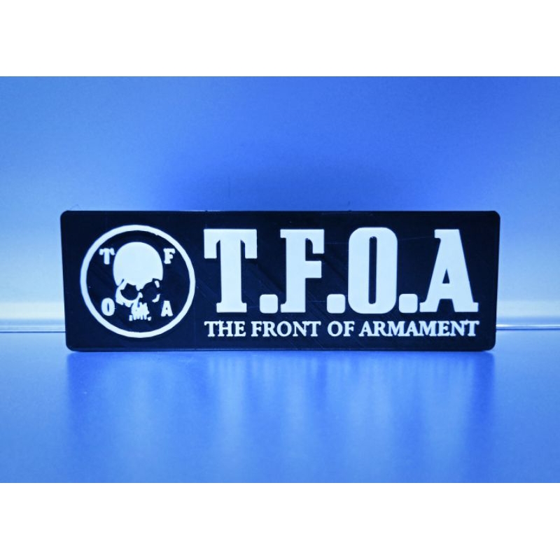3D Printed Logo - The Front of Armament Display Stand For Collectible ...