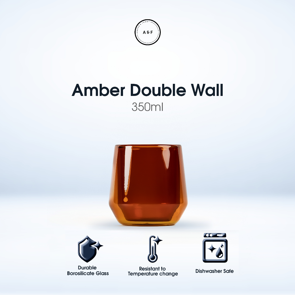 Amber Double Wall Medium 350ml | Shopee Philippines