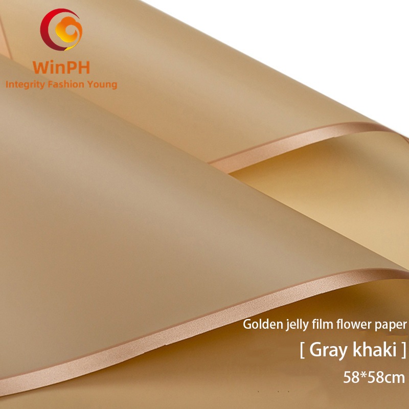 5/20pcs Gold edge jelly wrapping paper Flower wrapping paper Baking ...