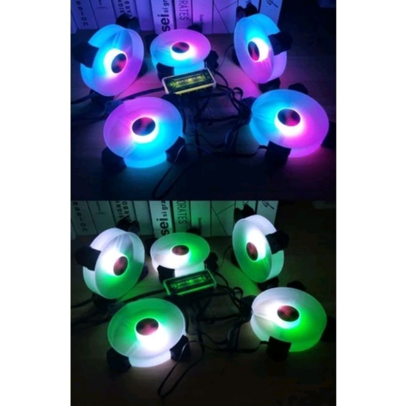 New COOLMOON 12cm 6Pin RGB COOLING Case Fan 3 in 1 | Shopee Philippines