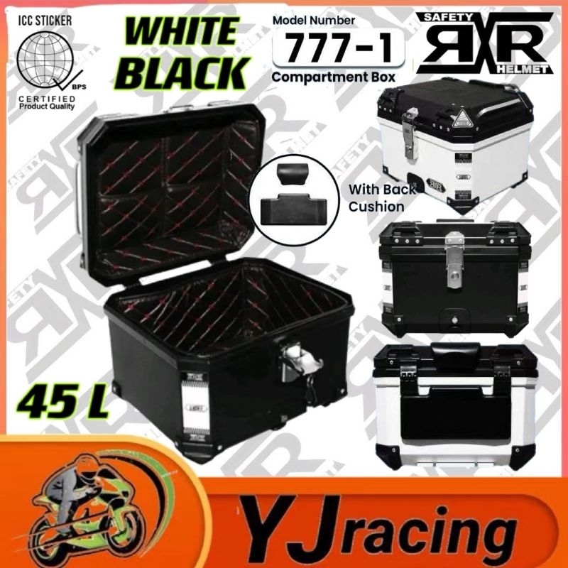 Compartment Box Helmet Box TOP BOX With Back Cushion For Motorcycle 45 ...