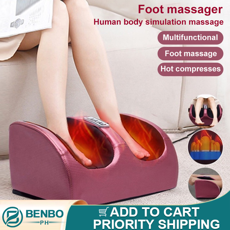 【STOCK】Foot Care Massage Machine Electric Foot heating Leg Relax ...