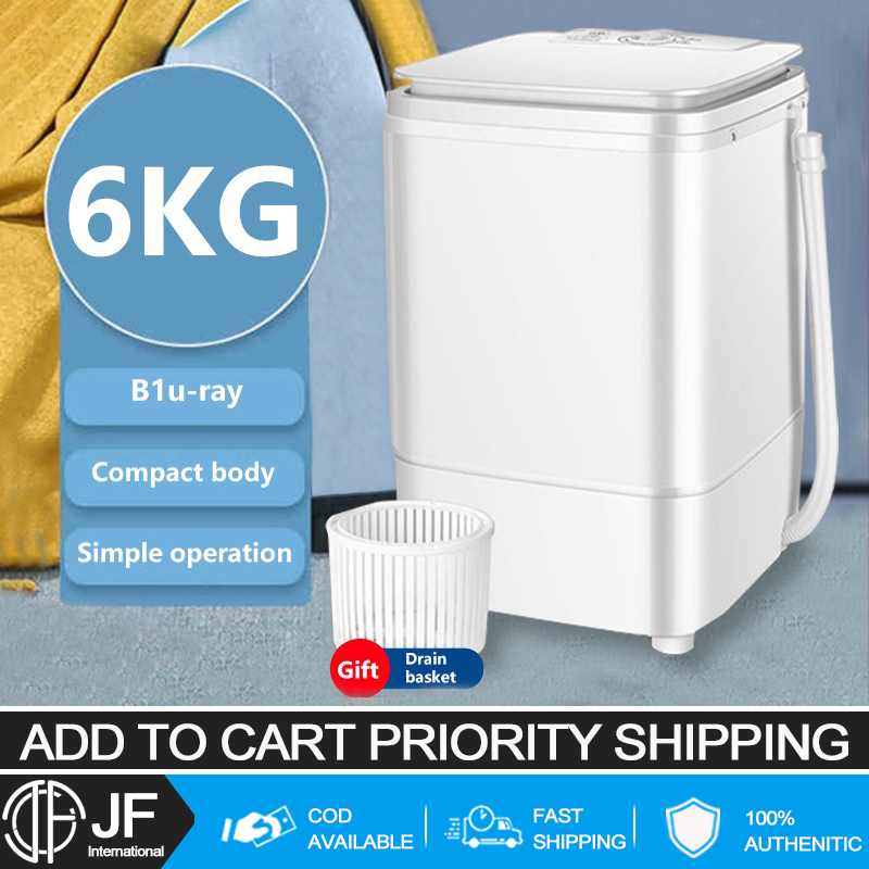 JF New small mini washing machine 6KG can wash 5 clothes at a time ...