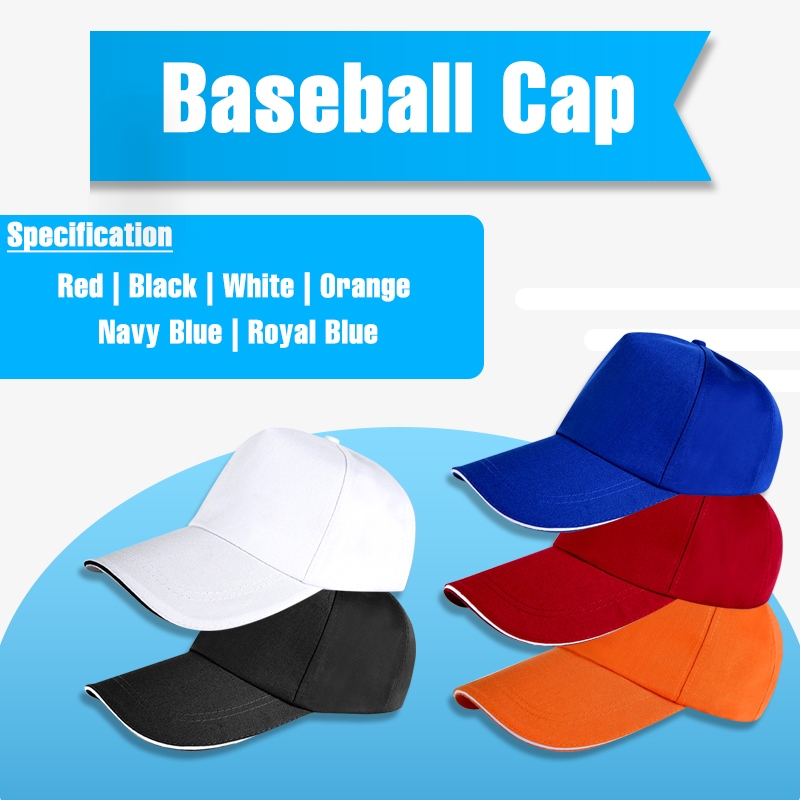 Baseball Cap with Adjustable Metal Strap Buckle Closure and Colored ...
