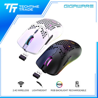 Gigaware XYH80 2.4G Wireless RGB Mouse Honeycomb Shell Ultralight ...