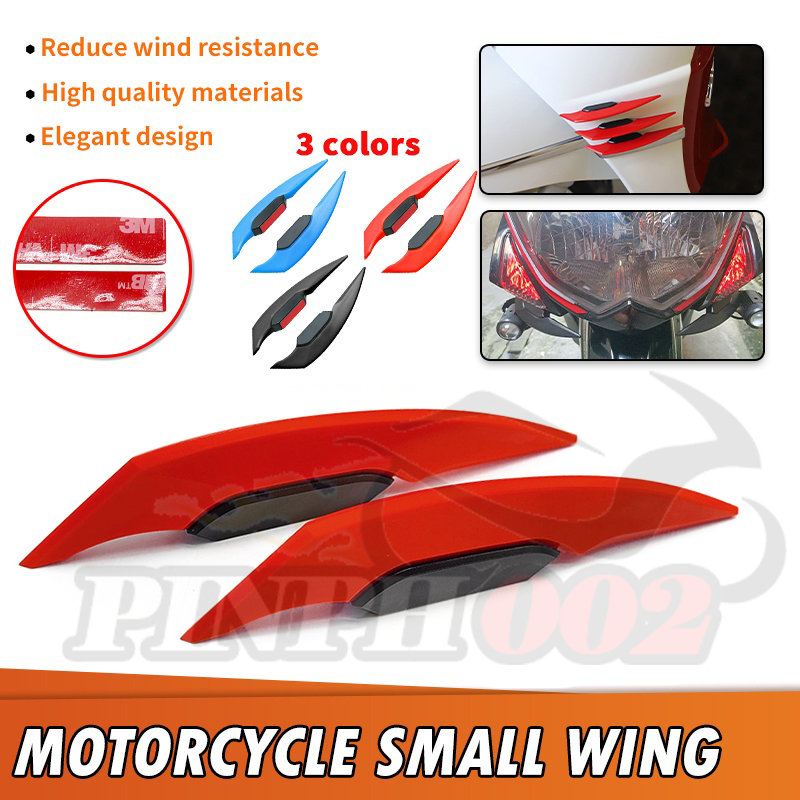 Motorcycle Winglet Aerodynamic Spoiler Dynamic Wing Sticker Scooter ...