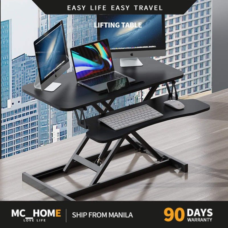 Desk Lift 32" Inch Standing Work Desk Promise Lift Desk with Keyboard ...