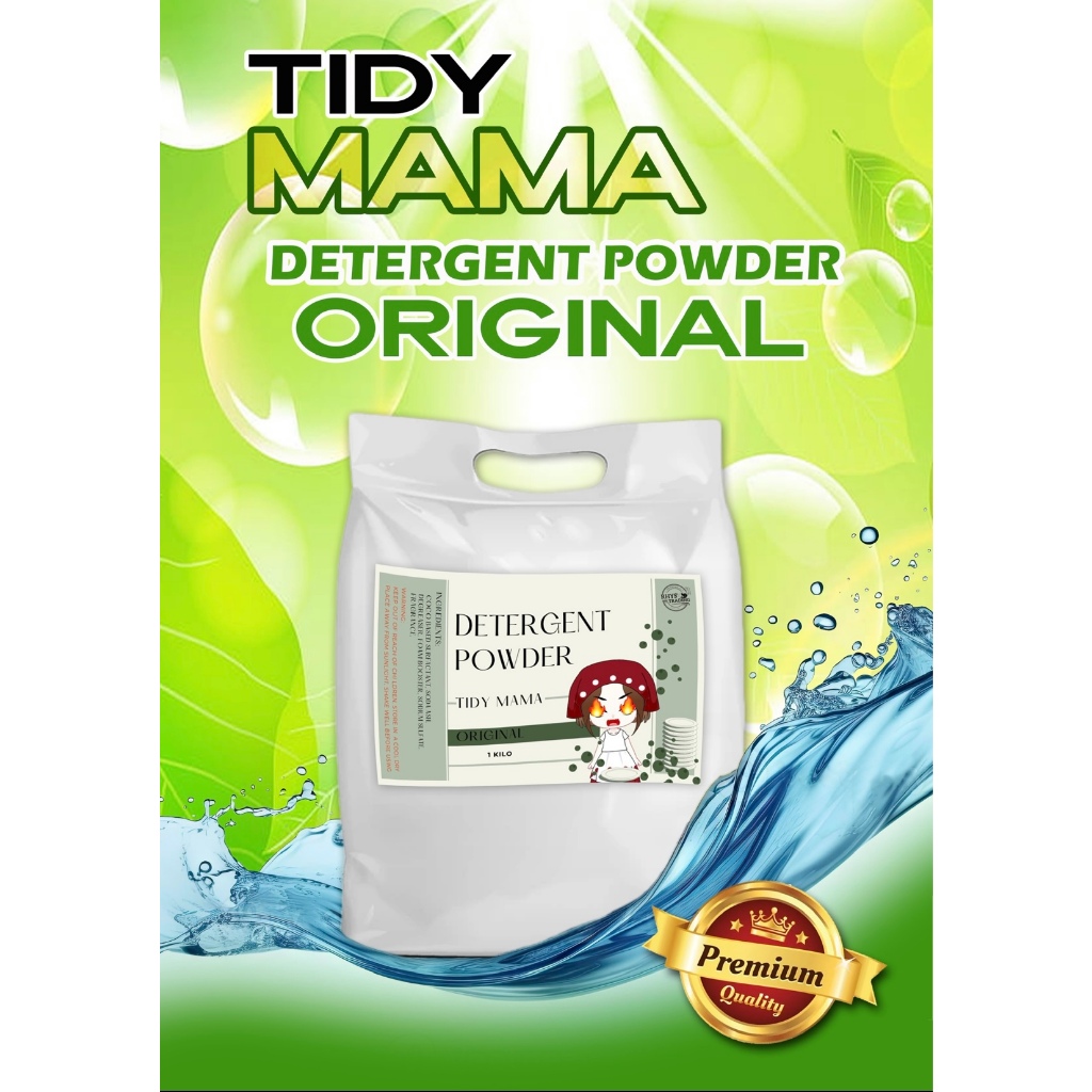 TIDY MAMA DETERGENT POWDER ORIGINAL 1KILO 3X STAIN LIFTING FORMULA ...