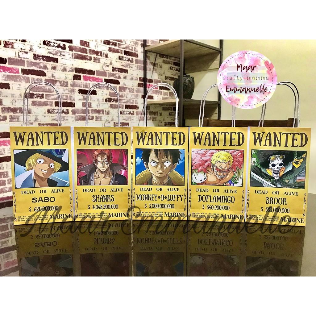 One Piece Paper Lootbag | Shopee Philippines