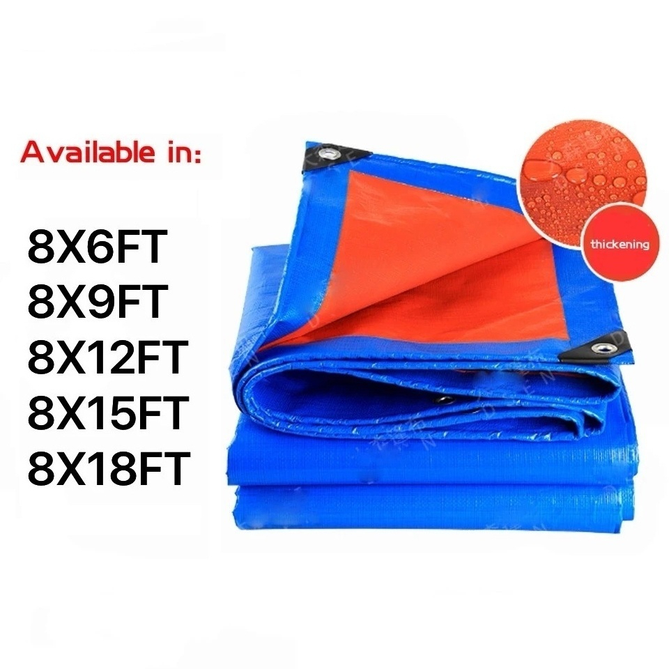 Blue Sack Trapal Waterproof Blue Orange Lona Tarpaulin Tarp Tolda 8X6FT ...