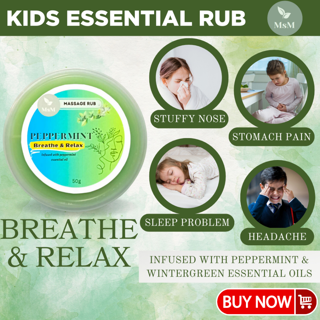 Kids Relaxing Baby Massage Vaporub | Panghilot sa Sakit ng Katawan Balm ...