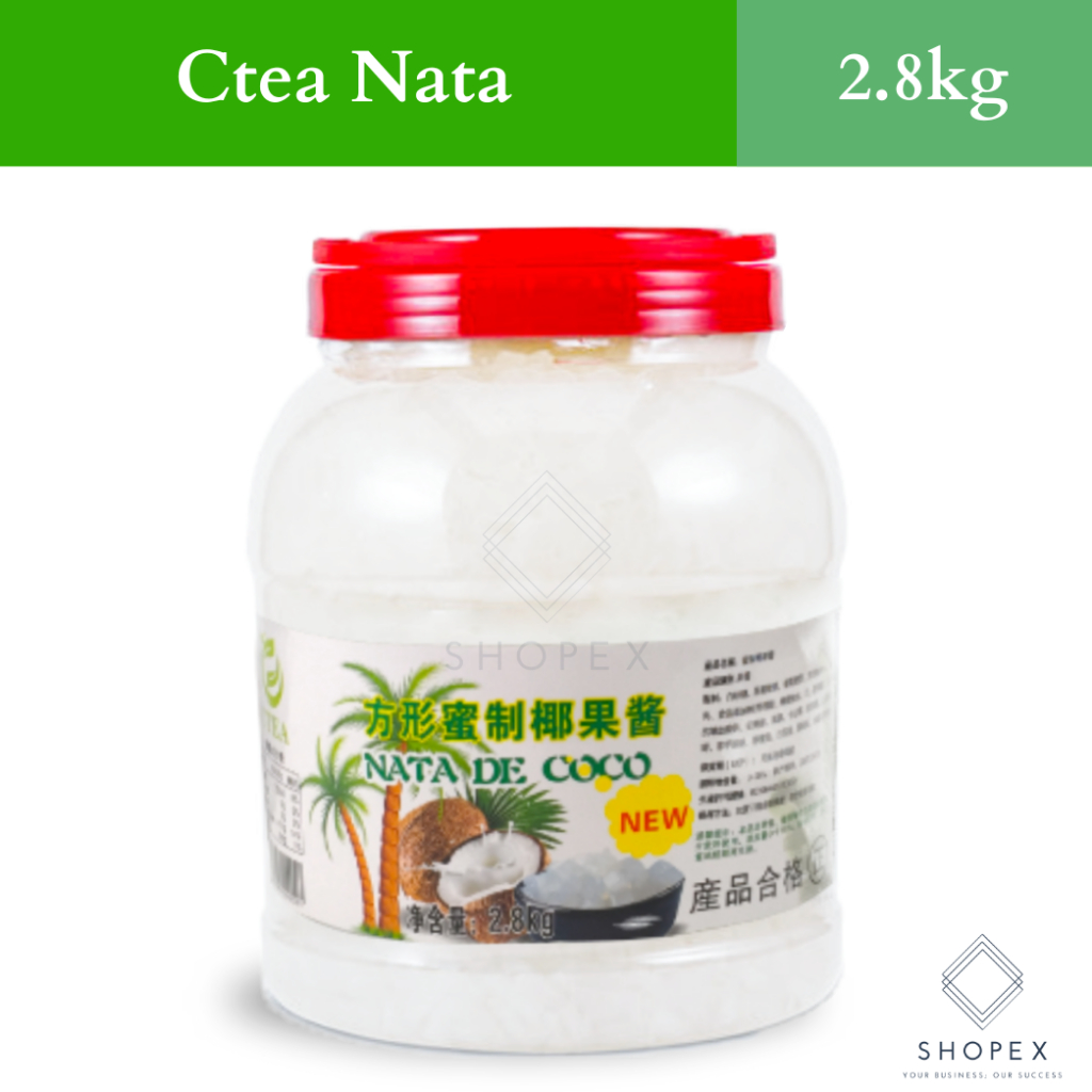 CTEA Nata de Coco Milk Tea Sinkers/ Toppings Nata Strips (2.8 KG ...