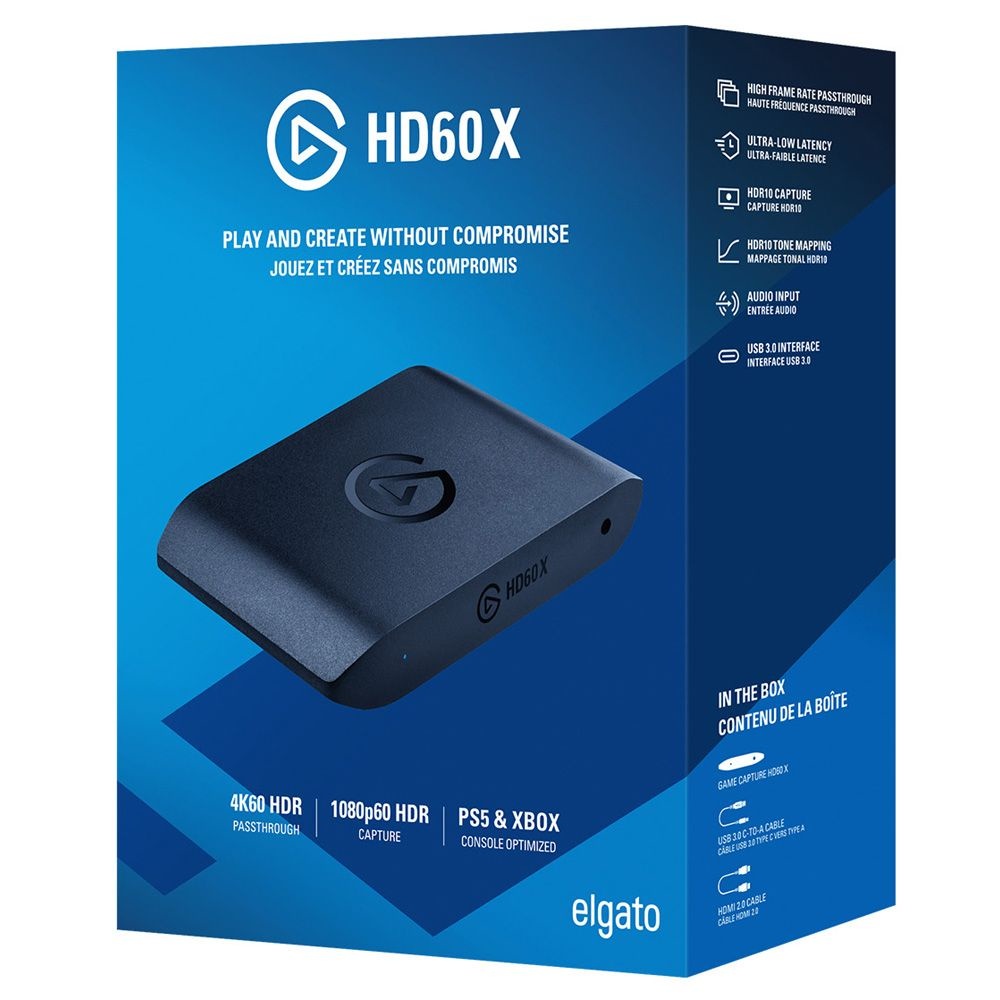 Elgato HD60 X External Capture Card (10GBE9901)- 1080p60 HDR10 or 4K30 ... Elgato HD60 X External Capture Card (10GBE9901)- 1080p60 HDR10 or 4K30 ...