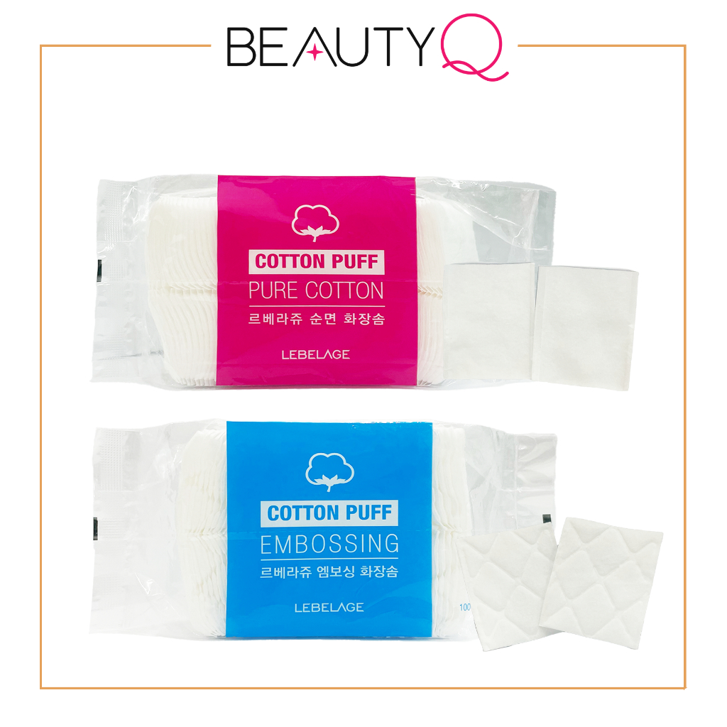 LEBELAGE Cotton Puff - Made in Korea (100pads) | Shopee Philippines