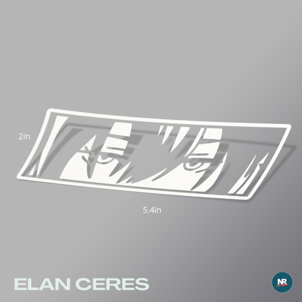 Elan Ceres Vinyl Decal Gundam Gunpla Anime Waterproof Sticker | Shopee ...