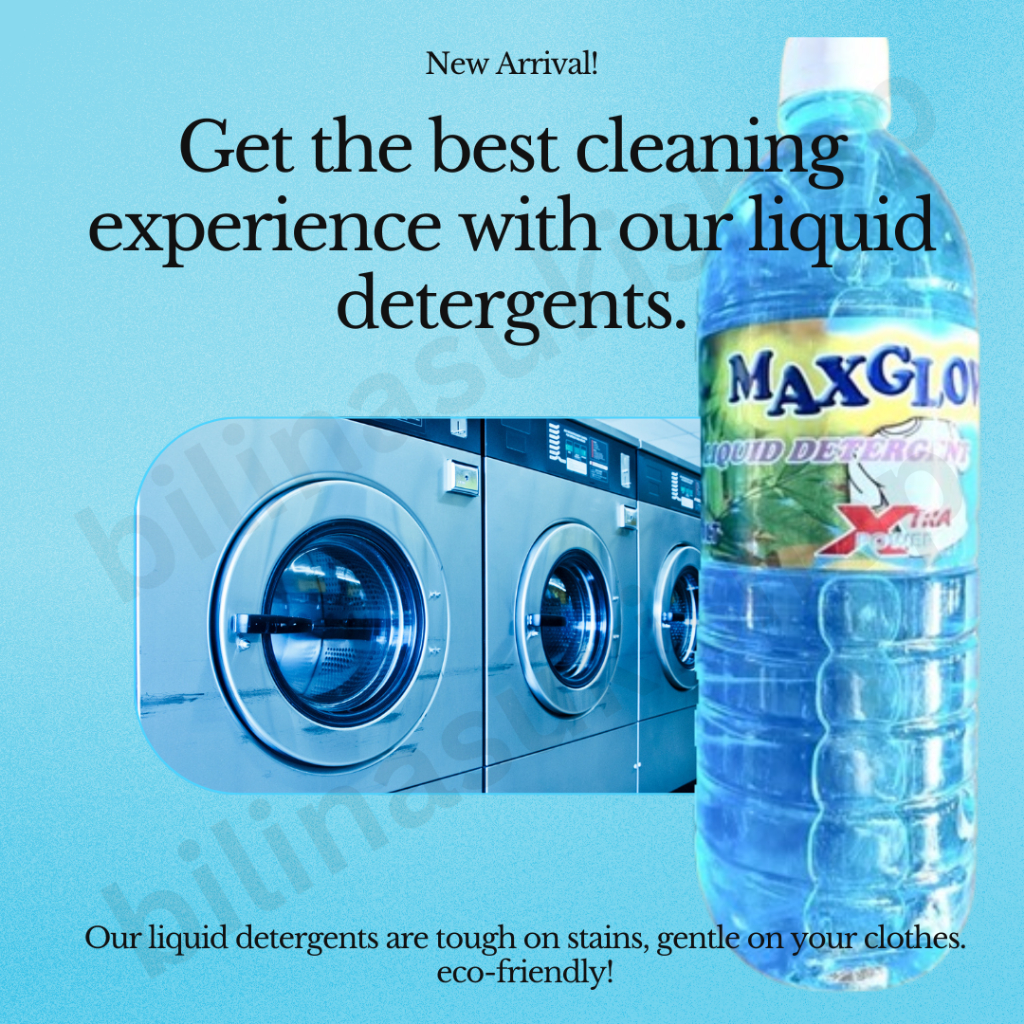 Maxglow Liquid Detergent 1 Liter - with extra power | Shopee Philippines