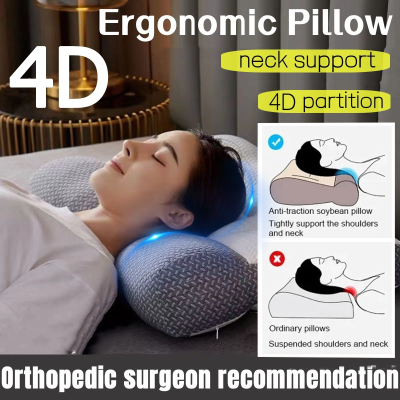 【Buy1Take1】Ergonomic Pillow Anti-traction Sleep Aid Corrective Neck ...