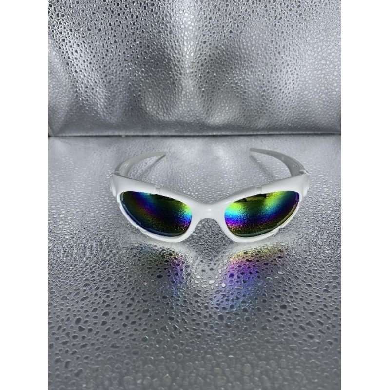 Okli x Spy White Frame Rainbow Lens Sunglasses | Shopee Philippines