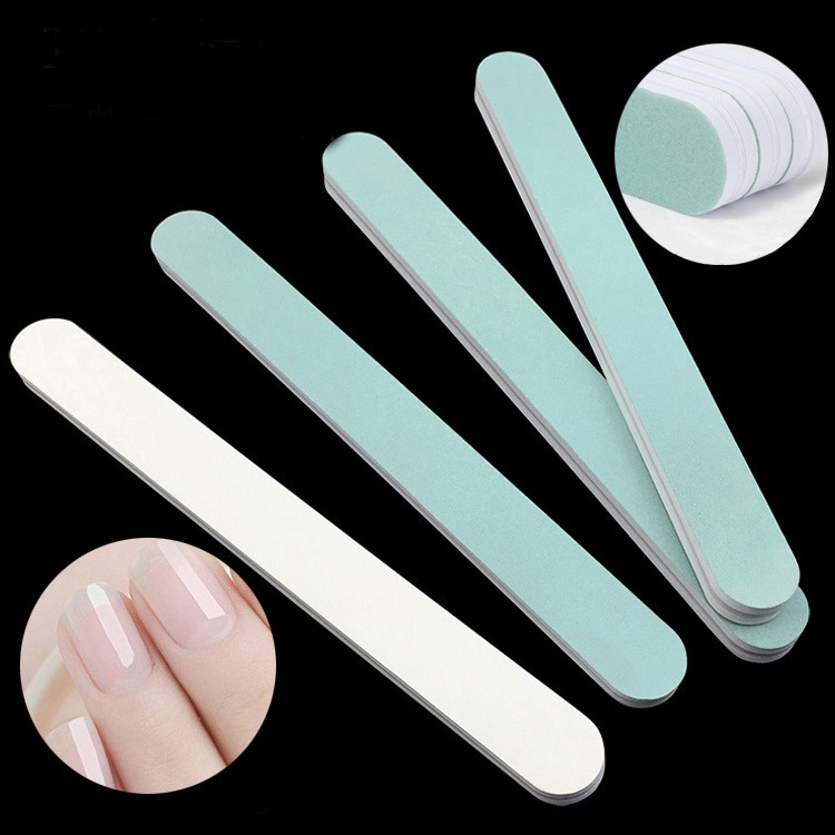 Professional Sponge Nail Polisher Nail Files Washable Double Sided Grit ...