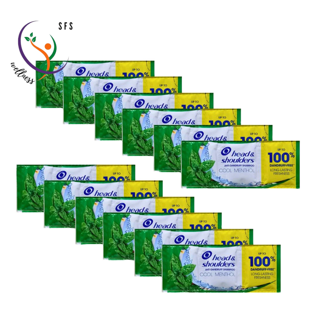 Head & Shoulders Cool Menthol Shampoo (12mL x 12 Sachets) | Shopee ...