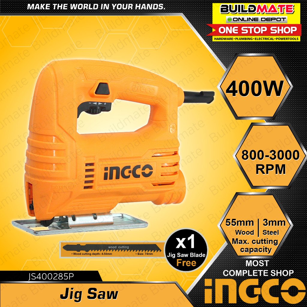 INGCO Original Electric Jigsaw Jig Saw 400W JS400285P DIY Wood ...