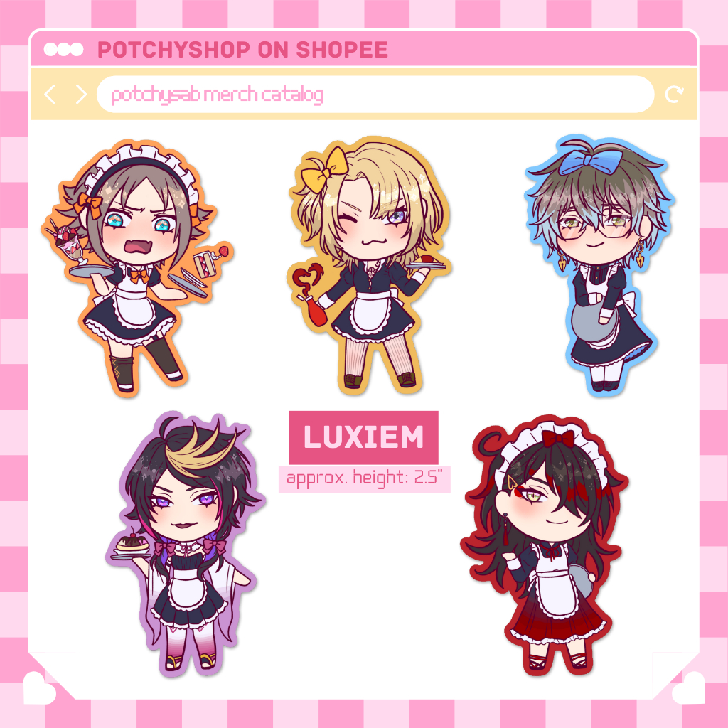 Maid Luxiem (Nijisanji) - Matte Vinyl Stickers | Shopee Philippines