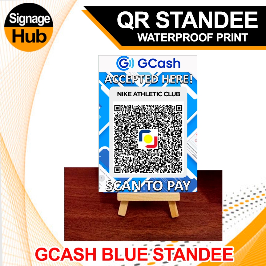 QR CODE STANDEE GCASH & MAYA Signages | Scan to Pay QR Code ...
