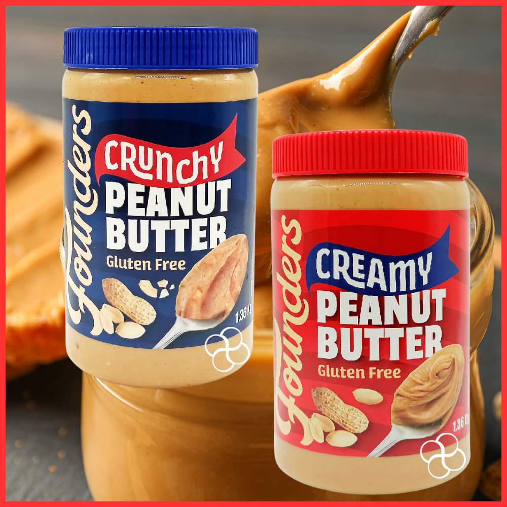 Founders Crunchy & Creamy Peanut Butter 1.36kg | Shopee Philippines