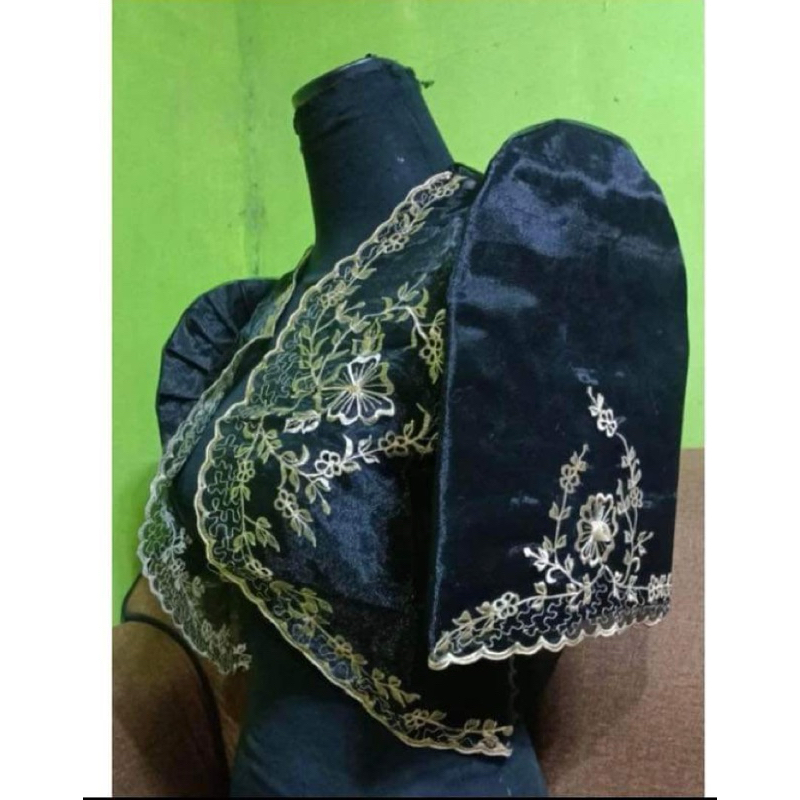 Filipiniana Bolero | embroidery design | Traditional Wear | Shopee ...