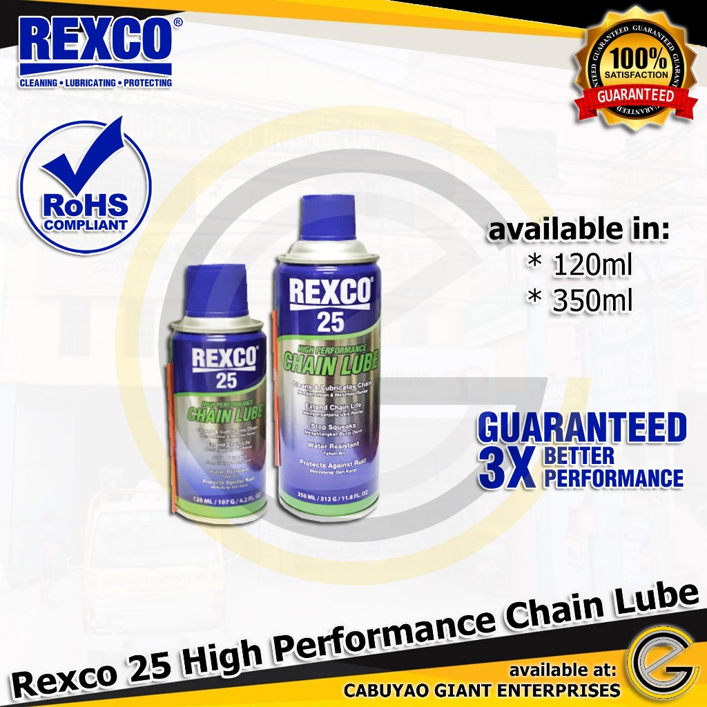 Rexco 25 High Performance Chain Lube (Chain Lubricants) [ 120ml | 350ml ...